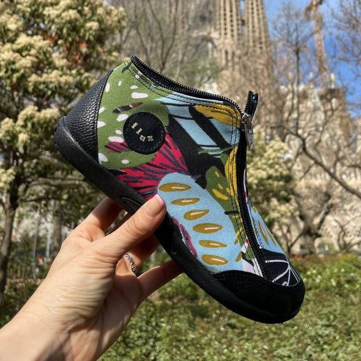 Pétalo | Botita con cremalleras